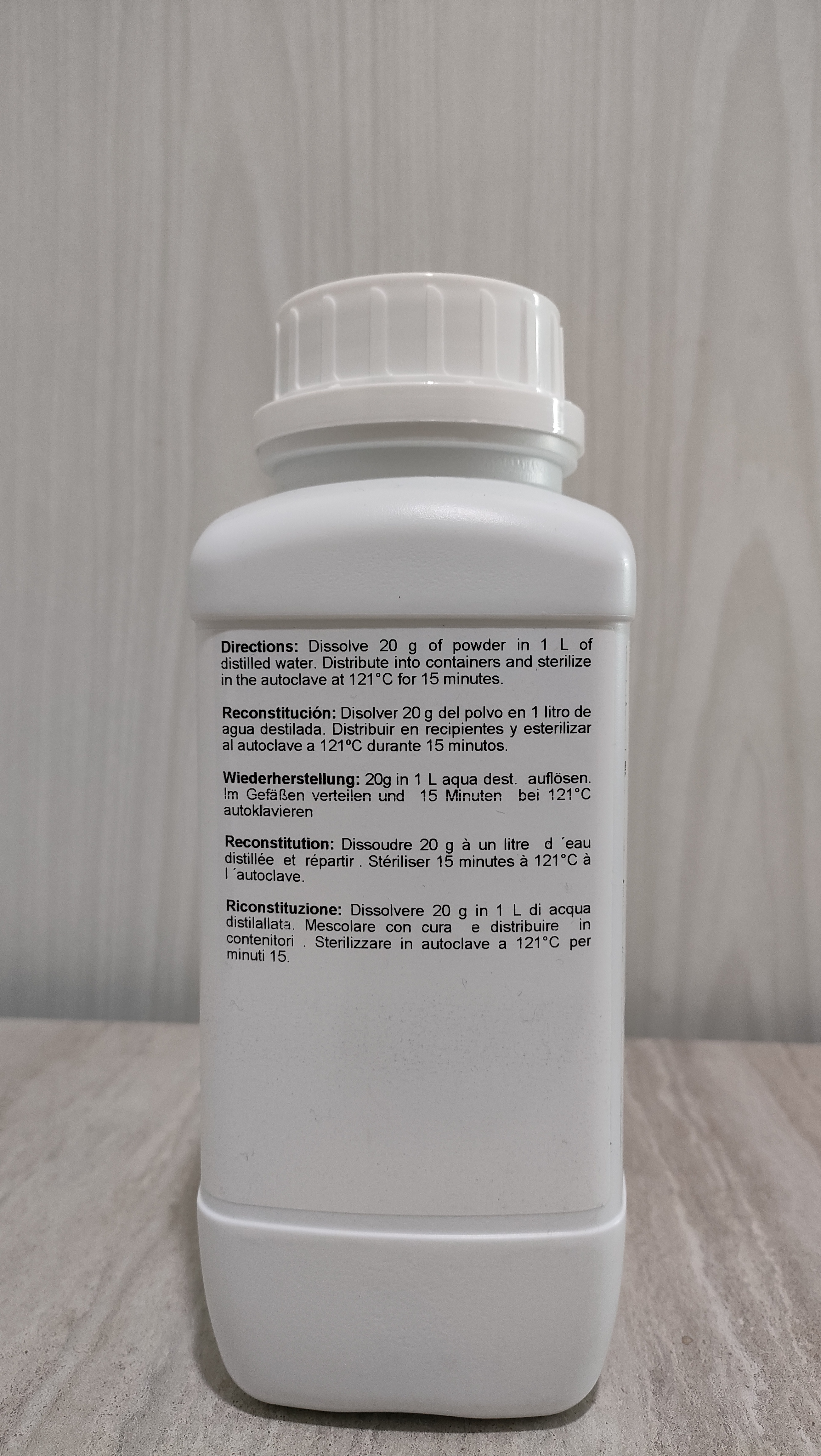 ABE - Buffered Peptone Water pH 7 - Products :: Sapharma