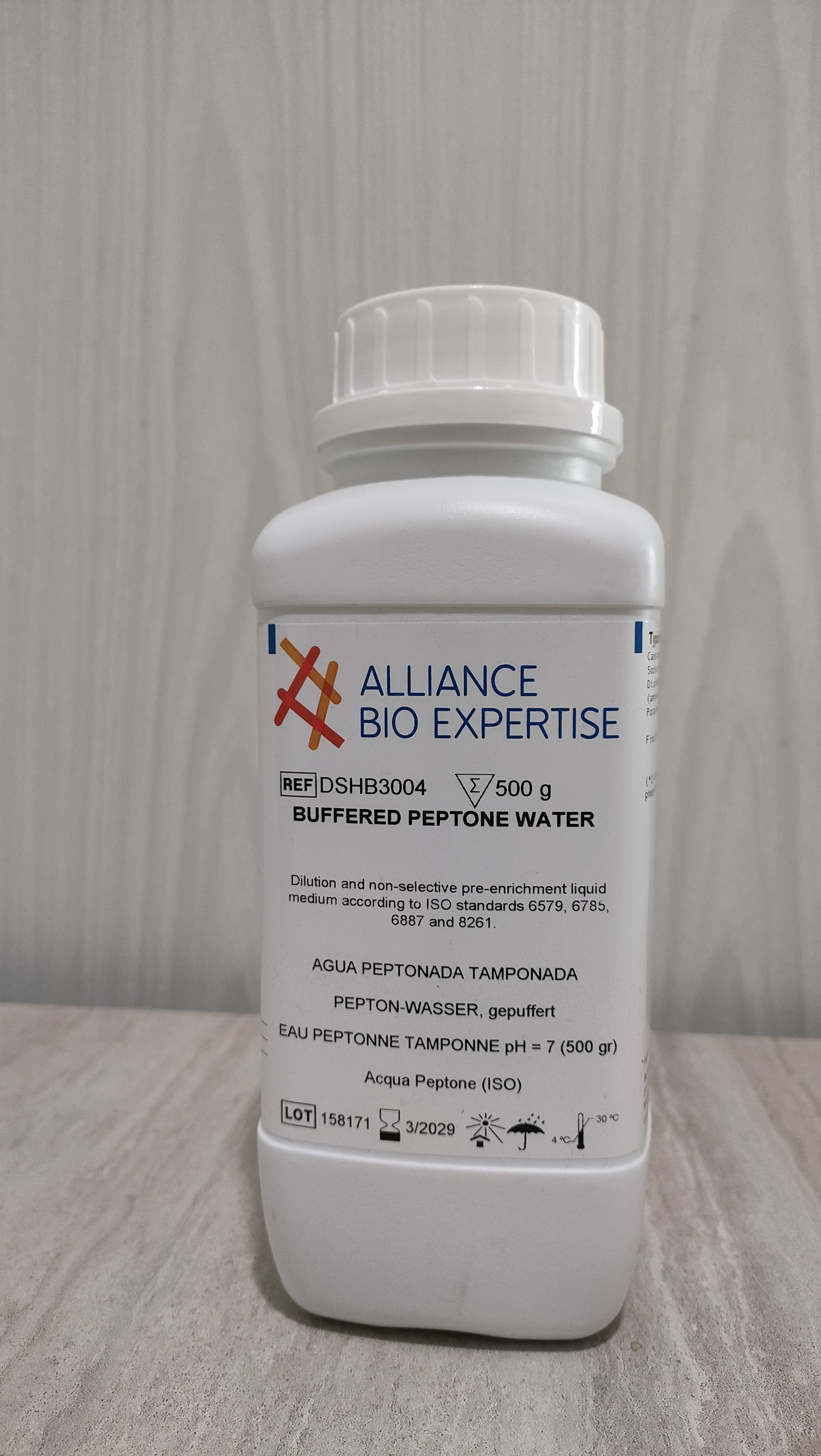 ABE - Buffered Peptone Water pH 7 - Products :: Sapharma